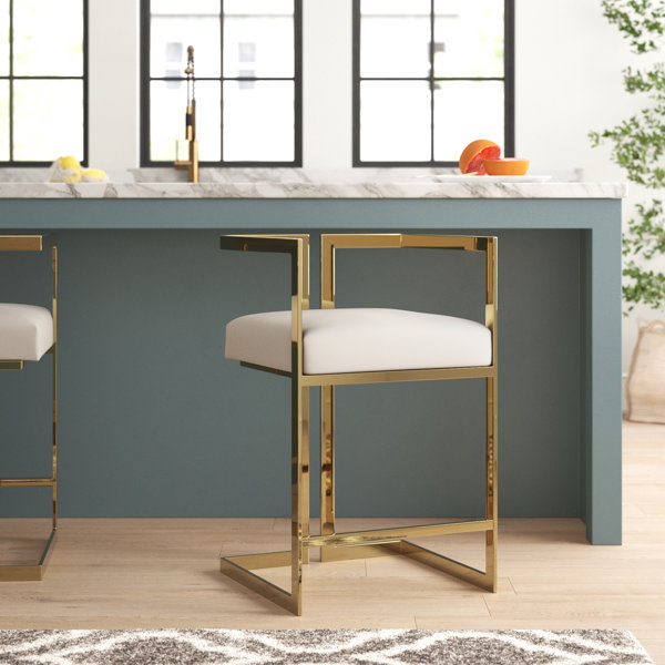 Chrome-counter-height-chair | Wayfair