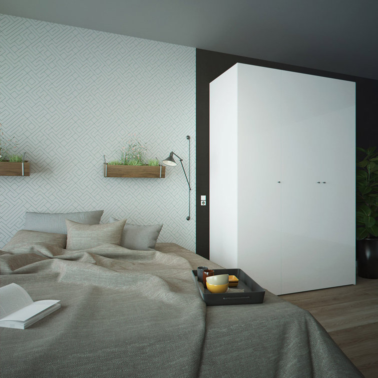 Ebern Designs Braya 3 Door Manufactured Wood Wardrobe | Wayfair.co.uk