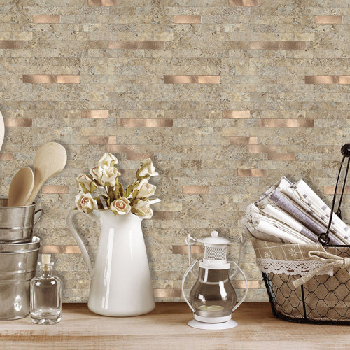 clevermosaics 12" x 12" PVC Peel & Stick Mosaic Tile & Reviews | Wayfair