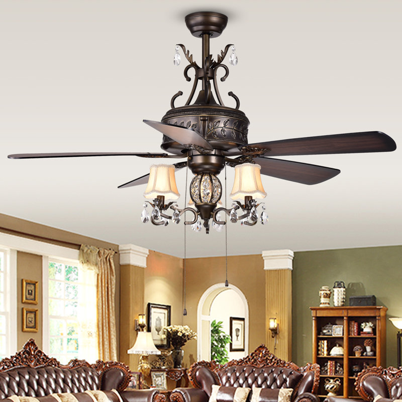 Astoria Grand Sayre 52'' Ceiling Fan with Light Kit & Reviews | Wayfair