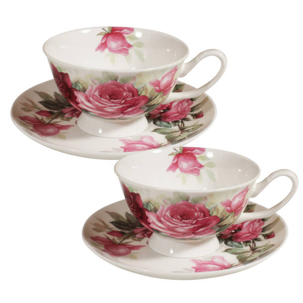 Astoria Grand Gilmour 17 Piece Bone China Tea Set | Wayfair