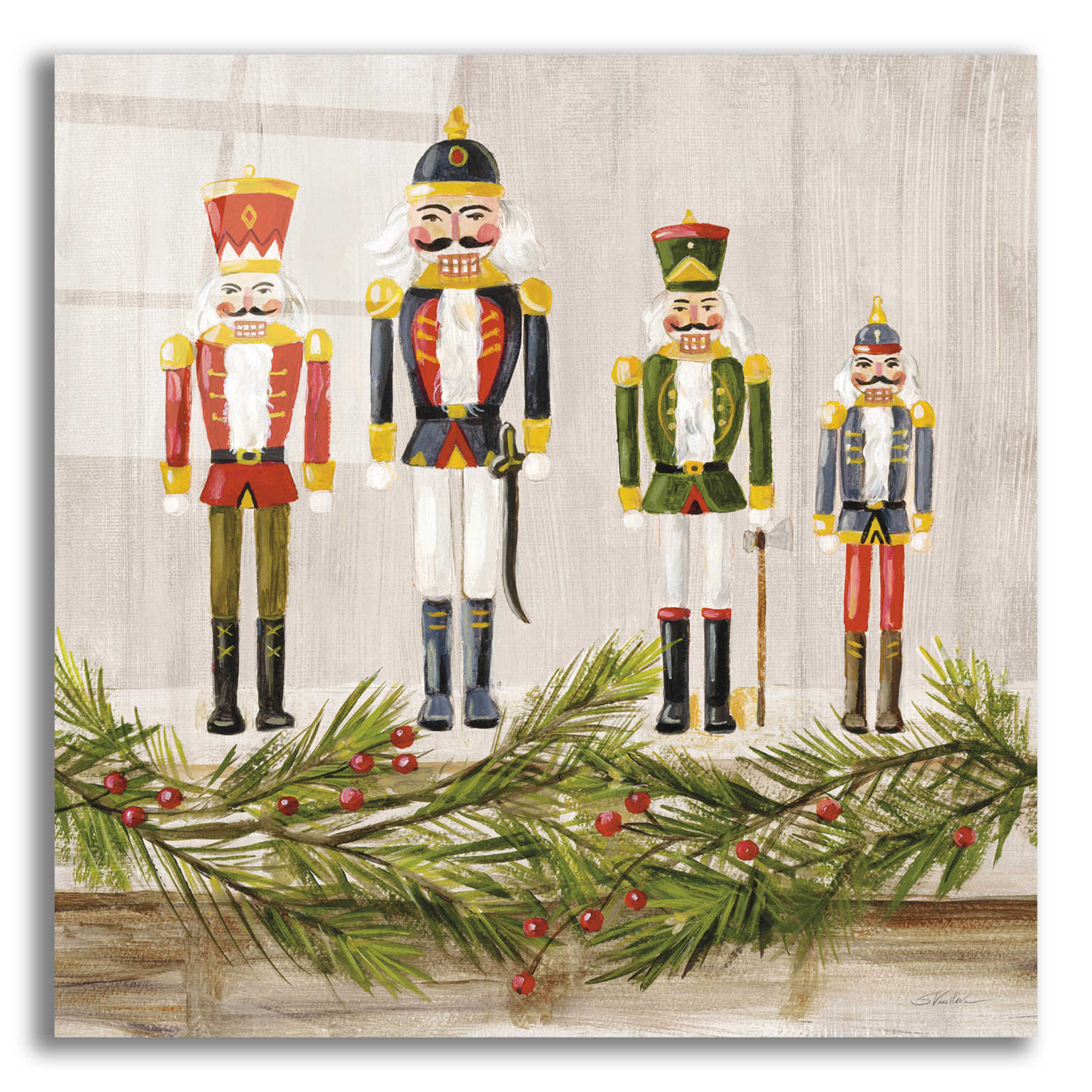 Trinx Nutcrackers On A Mantel On Plastic/Acrylic by | Wayfair