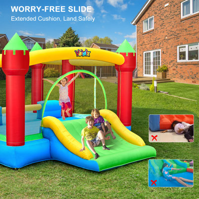 Klo Kick 15.3'x 12' 840D Large Bounce House Oxford Inflatable Bouncers ...