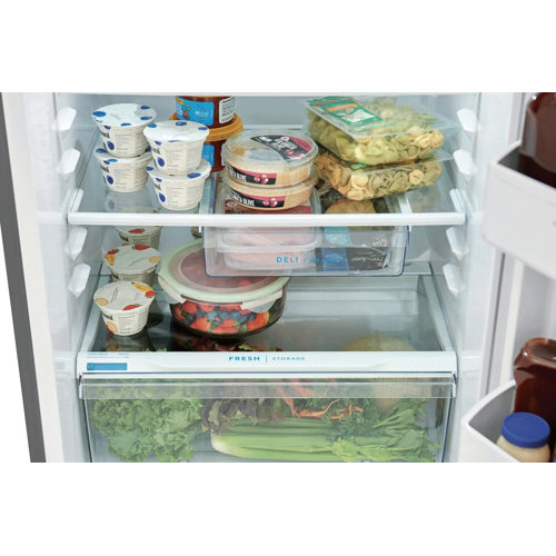 Frigidaire Réfrigérateur à congélateur supérieur 28 po avec portes à ...