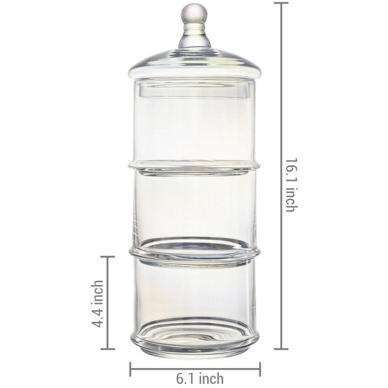 Prep & Savour 3 Tier Stacking 250 qt. Apothecary Jar & Reviews | Wayfair