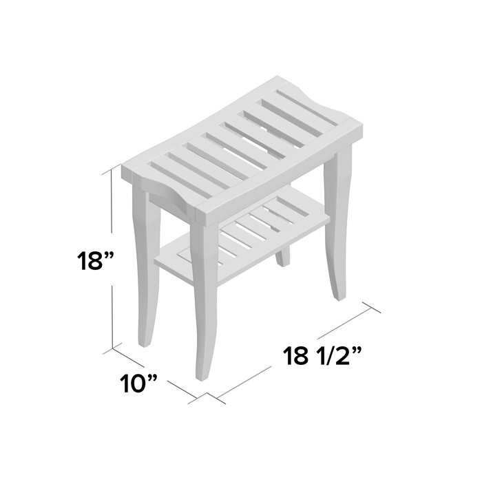 Dotted Line™ Ayden Solid Bamboo Wood Accent Stool & Reviews | Wayfair