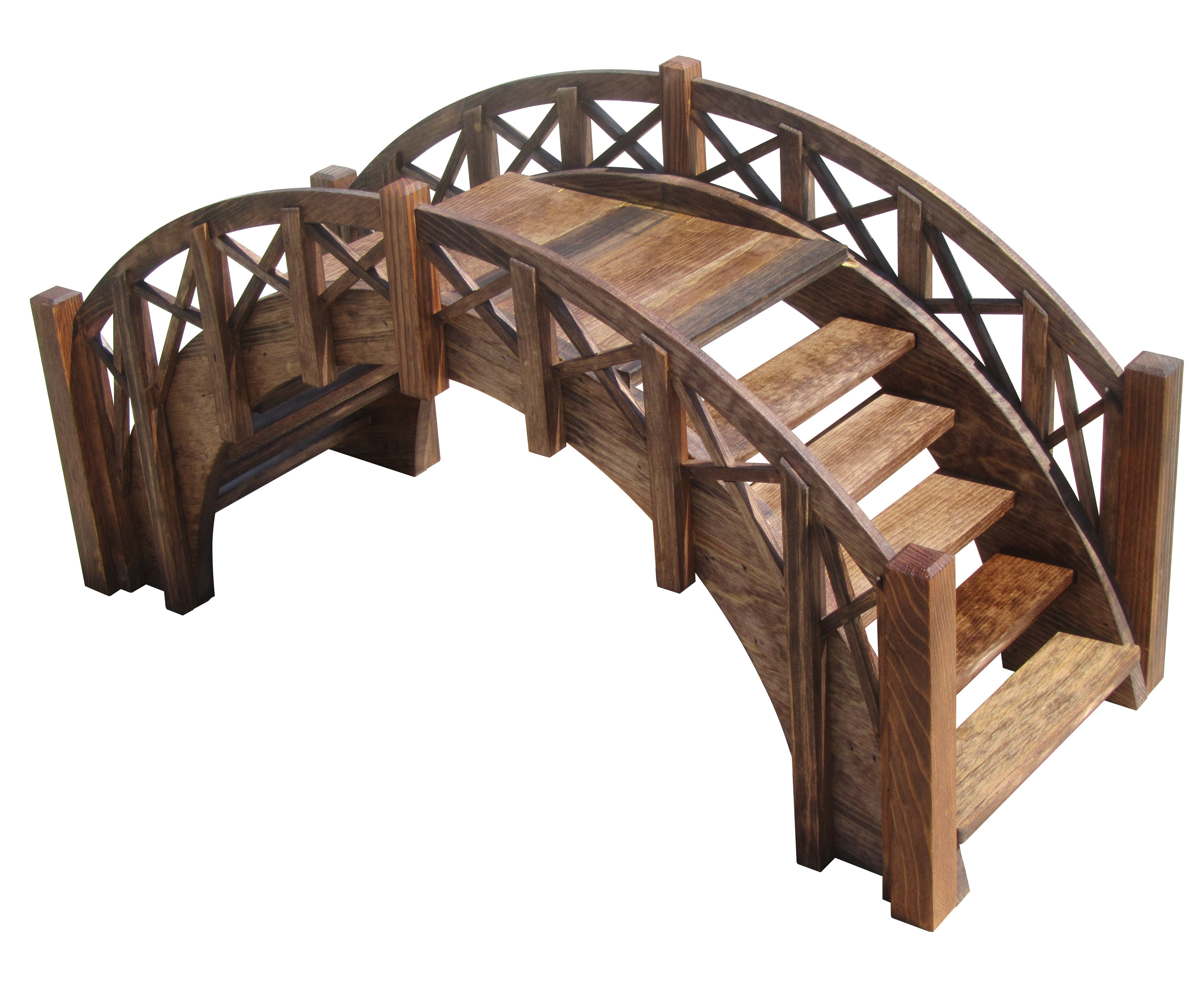 SamsGazebos Fairy Tale Wood Garden Stair Bridge - Wayfair Canada