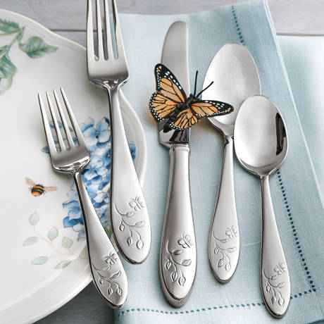 Lenox Butterfly Meadow 28 Piece Dinnerware Set, Service for 4 & Reviews ...