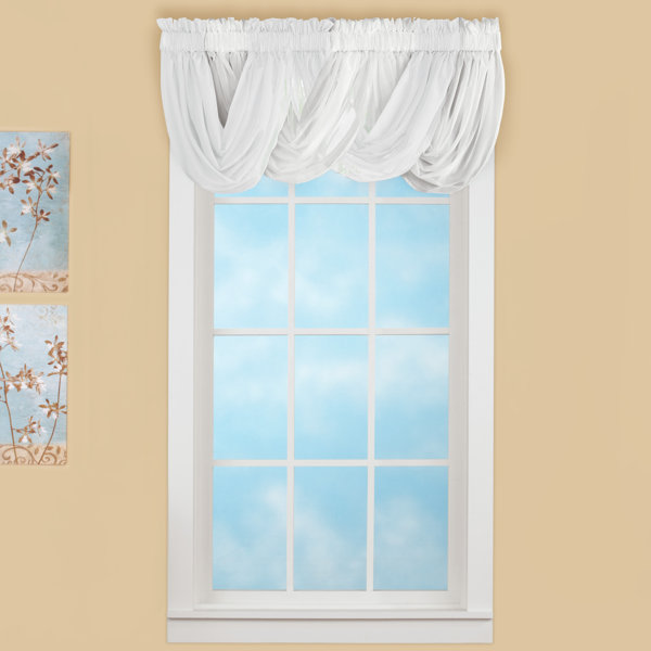 Swag-sheer-curtains | Wayfair