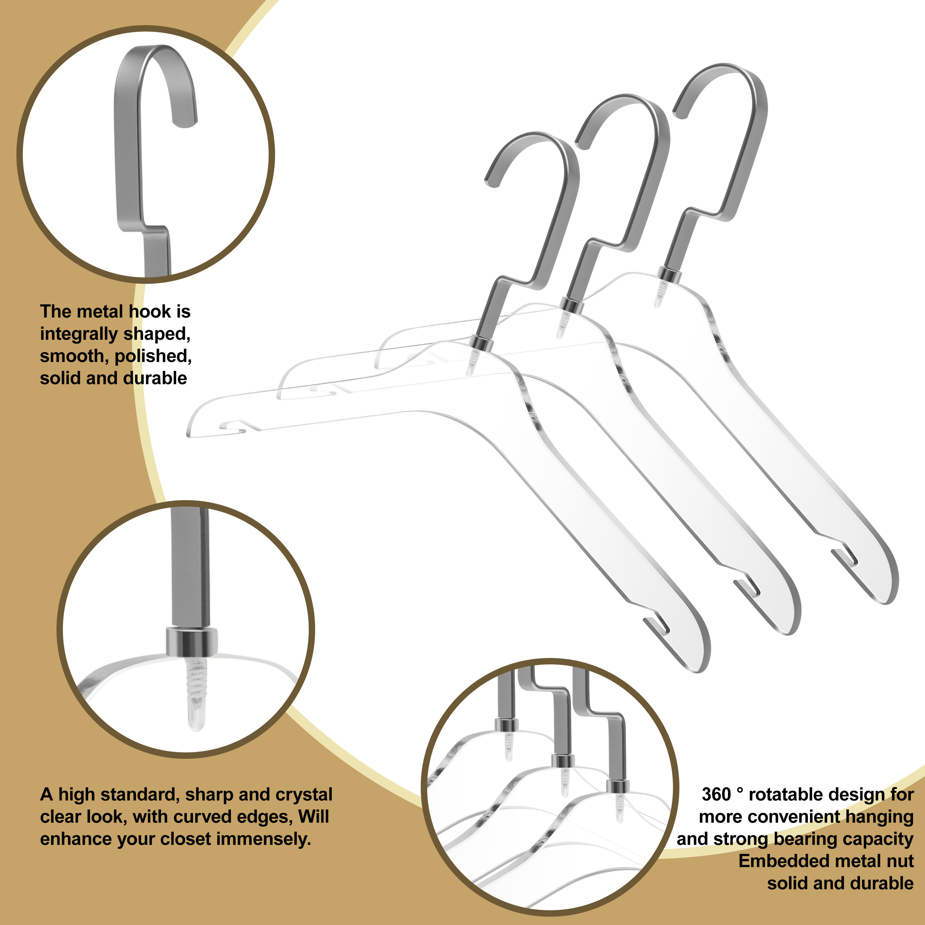 Quality Hangers Acrylic Kids Standard Hanger | Wayfair