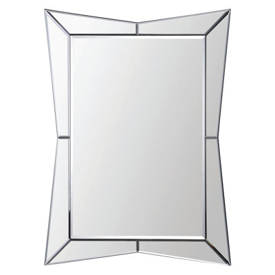 Orren Ellis Asymmetrical Glass Wall Mirror & Reviews | Wayfair