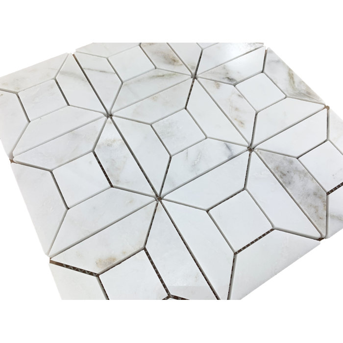 Bloom Stone 1" x 4" Marble Novelty Mosaic Wall & Floor Tile | Wayfair