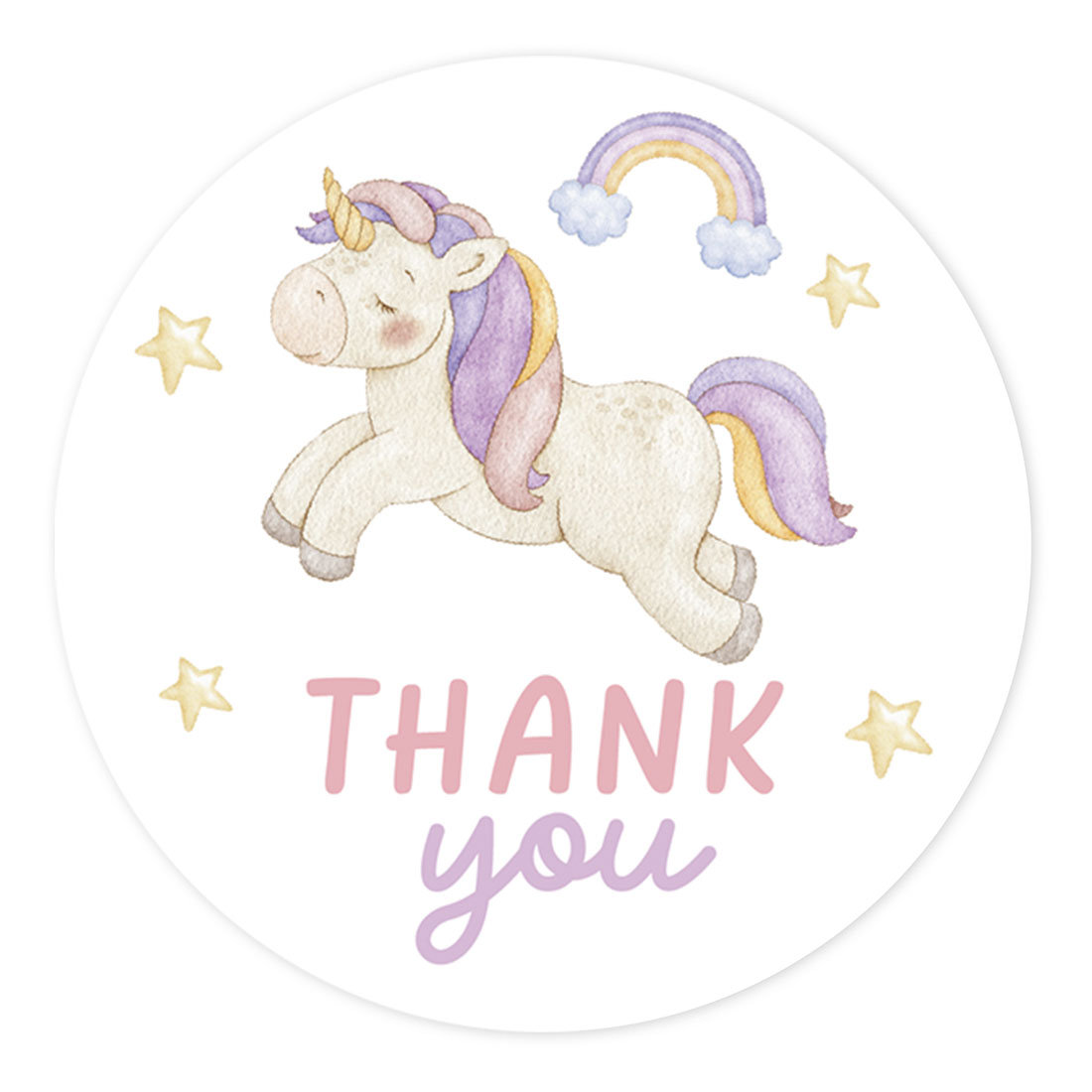 Koyal Wholesale Round Unicorn Birthday Stickers | Wayfair