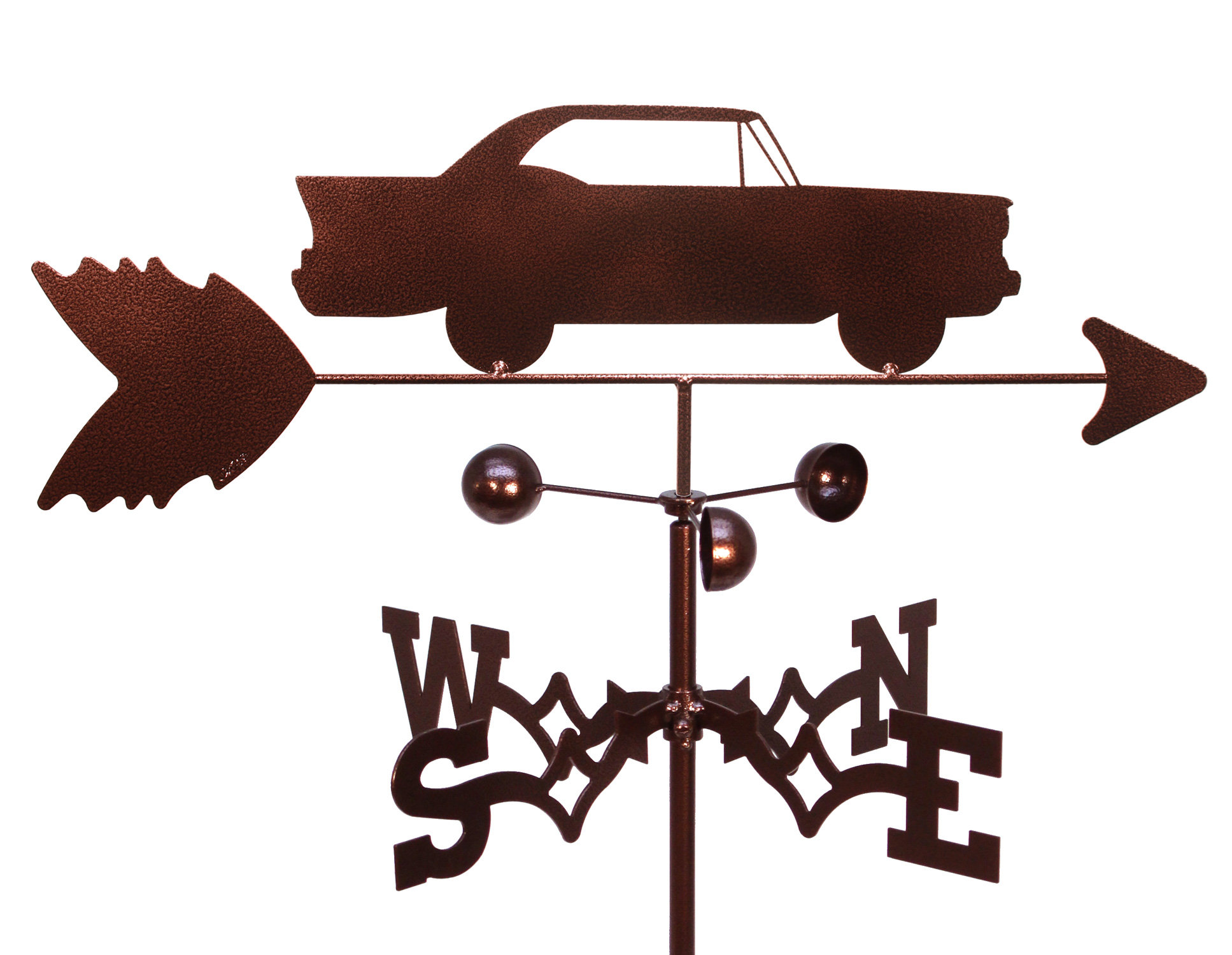 SWENProducts 57 Chevy Race Car Auto Weathervane | Wayfair