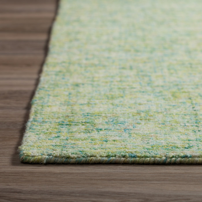 Latitude Run® Gilboa Handmade Wool Kiwi Rug & Reviews | Wayfair