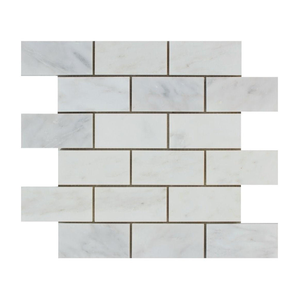 Stone & Tile Shoppe, Inc. Marble Brick Joint Mosaic Wall & Floor Tile ...