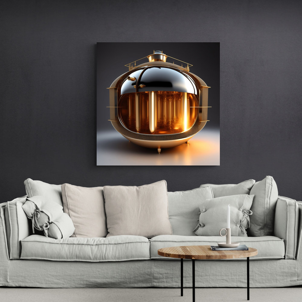 ATX Art Group LLC Time Machine Chamber by - Wrapped Canvas Graphic Art ...