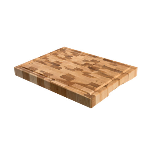 Labell Canadian Maple Butcher Block Cutting Board With Groove, Recess ...