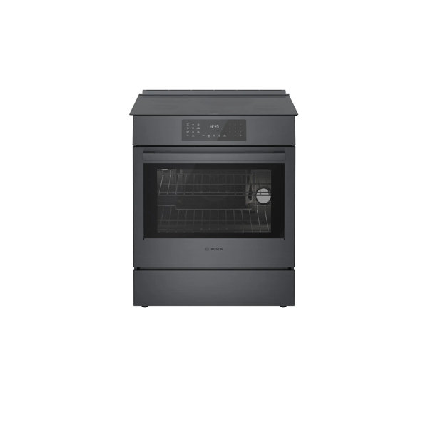 Bosch 800 Series 30" 4.6 Cubic Feet Electric Slide-In Convection Range ...