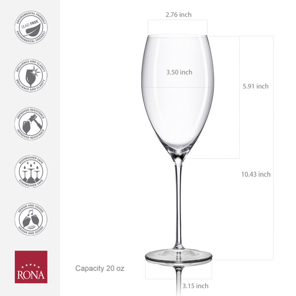 RONA Grace 20 oz. Wine Glass | Wayfair