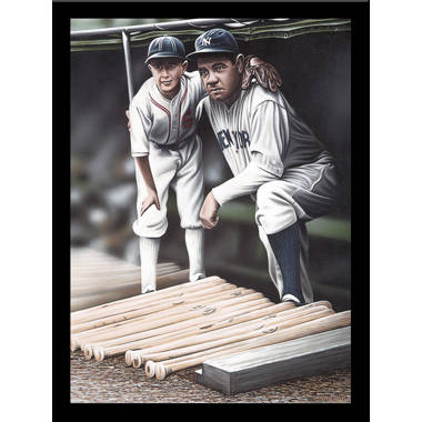 Buy Art For Less Babe Ruth And The Bat Boy by Darryl Vlasak - Single ...