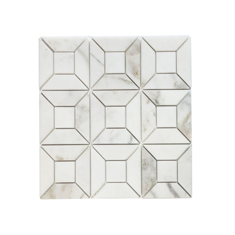 Bloom Stone 1" x 4" Marble Novelty Mosaic Wall & Floor Tile | Wayfair