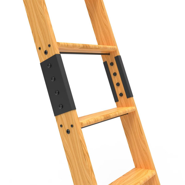 Loon Peak® Dekara 8' Wood Step Ladder | Wayfair