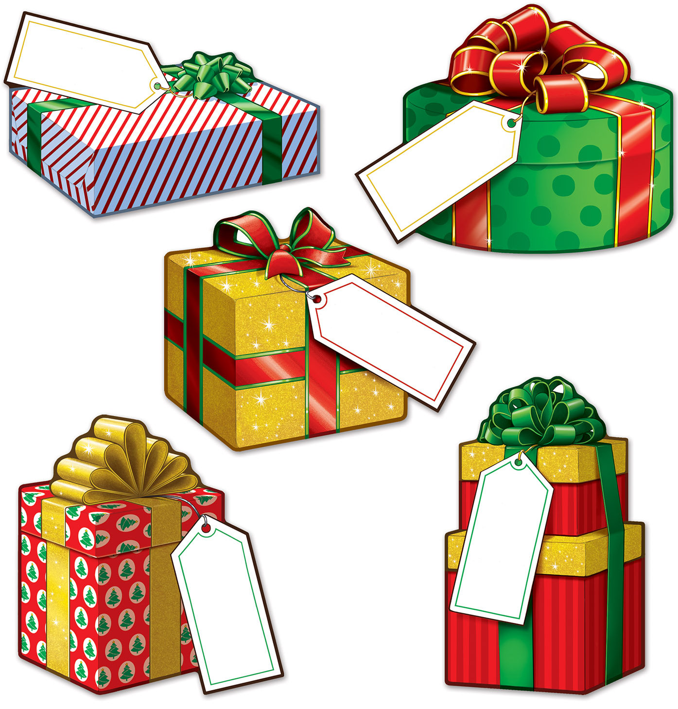 The Holiday Aisle® 10 Piece Christmas Gift Cutout Set | Wayfair