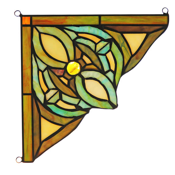Astoria Grand Tiffany-Glass Window Panel & Reviews | Wayfair