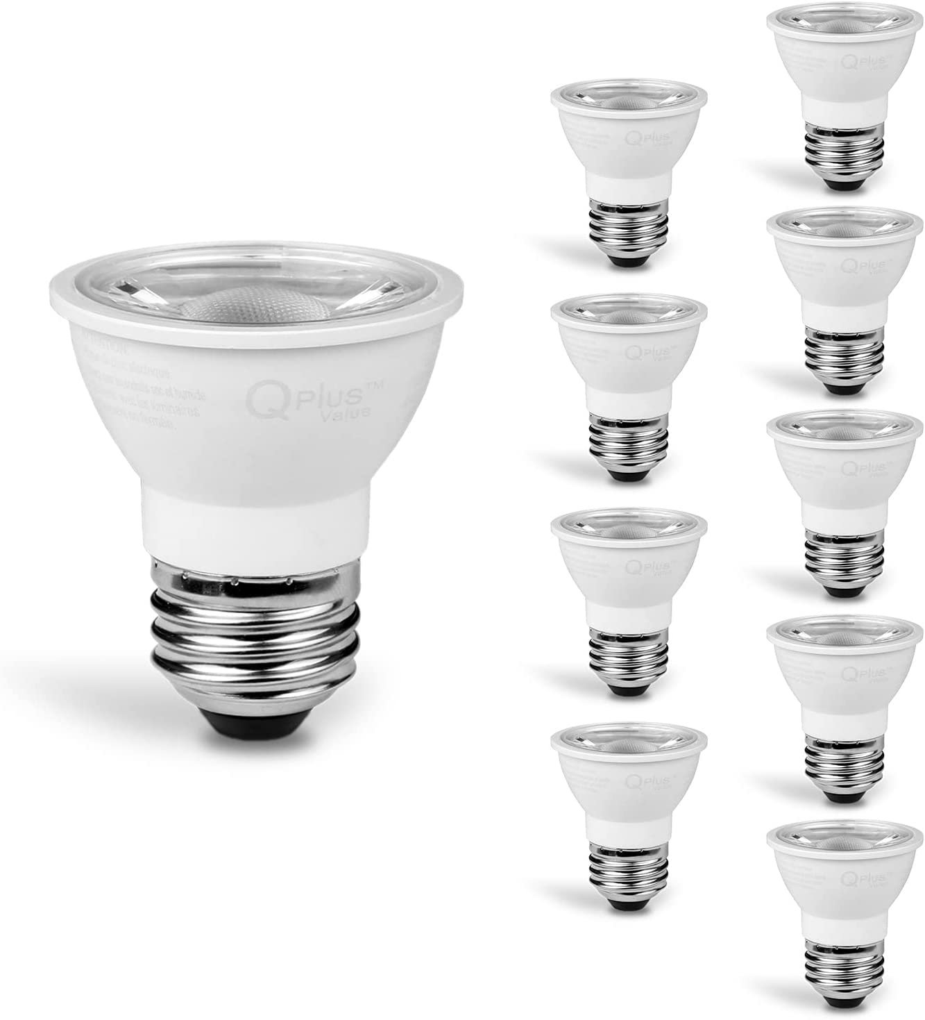 QPLUS PAR16 LED Dimmable Light Bulb, E26/Medium (Standard), 7 Watt (50 ...
