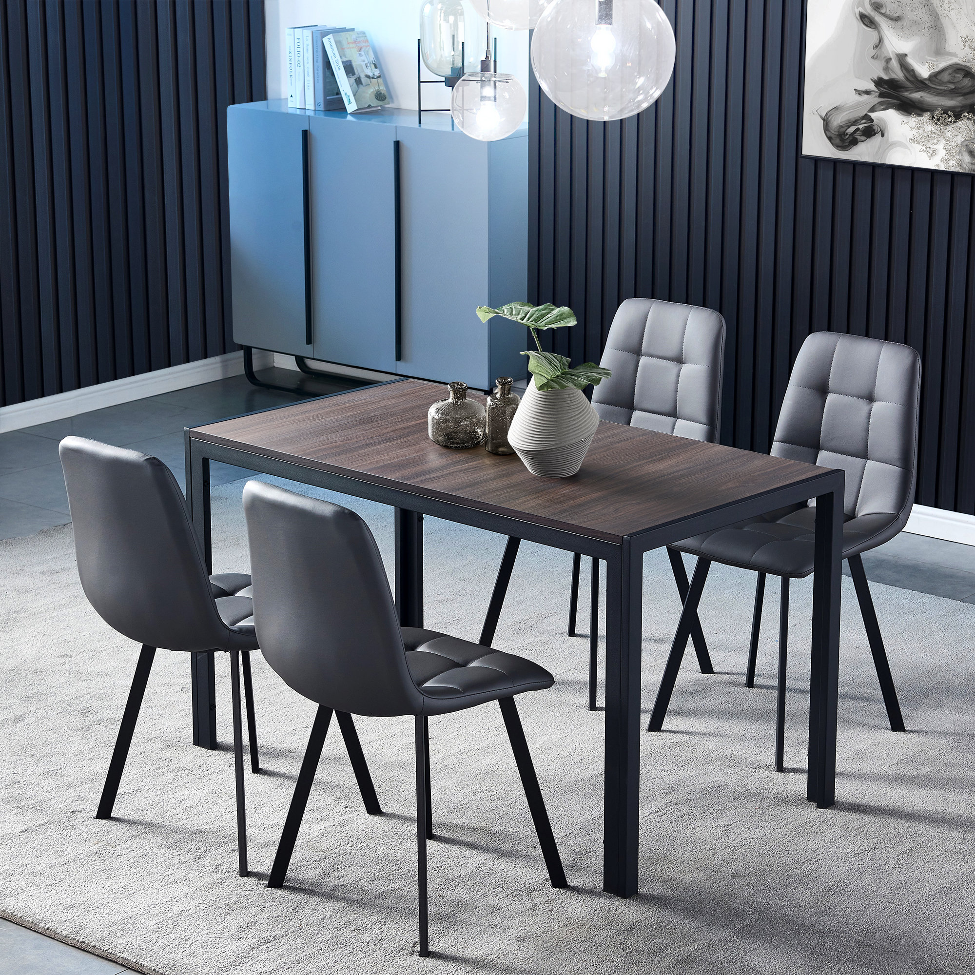 Wade Logan® Gossard 4 - Person Dining Set & Reviews | Wayfair