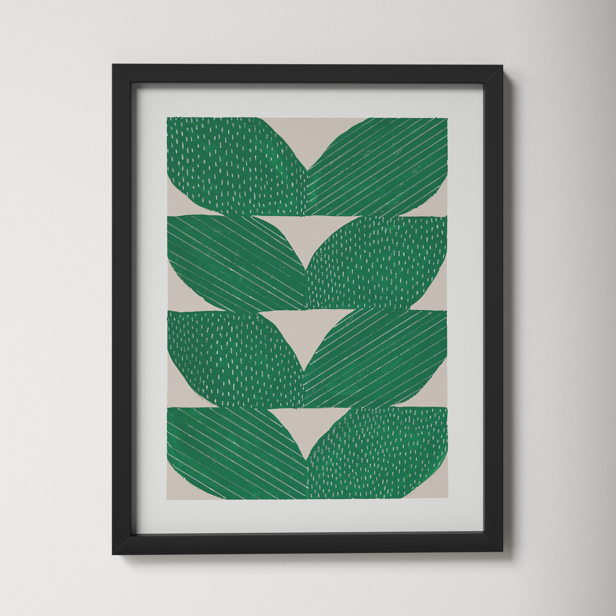 AllModern Blue Chevron by Andrea Stokes - Picture Frame Painting | Wayfair