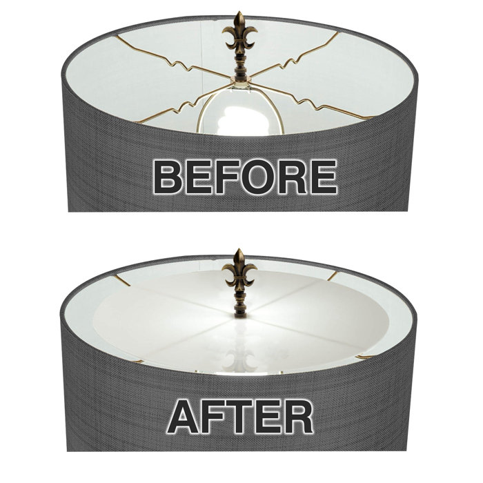 Home Concept 15.5" Round Diffuser Translucent Frosted White & Reviews ...