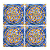 Casablanca Market Mediterranean 4" x 4" Ceramic Carthage Decorative ...