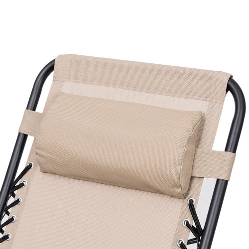 Arlmont & Co. Rowell Outdoor Metal Chaise Lounge Set with Table ...