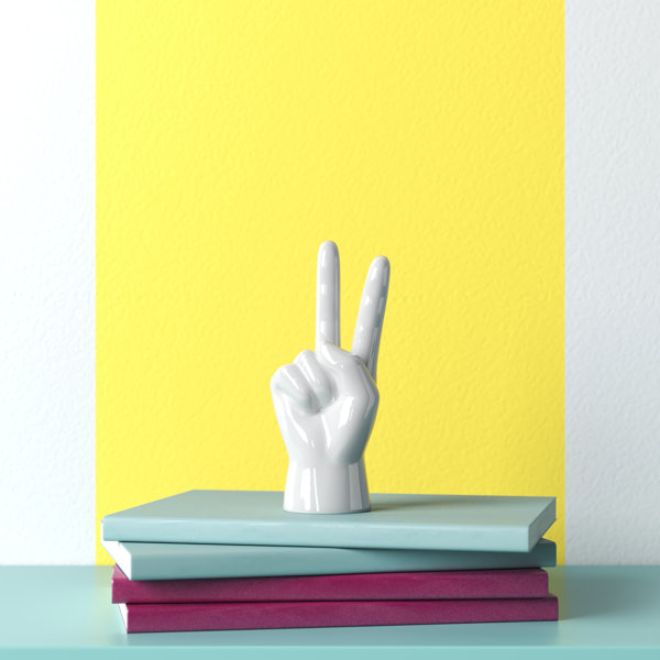 Ceramic-hand-peace-sign | Wayfair