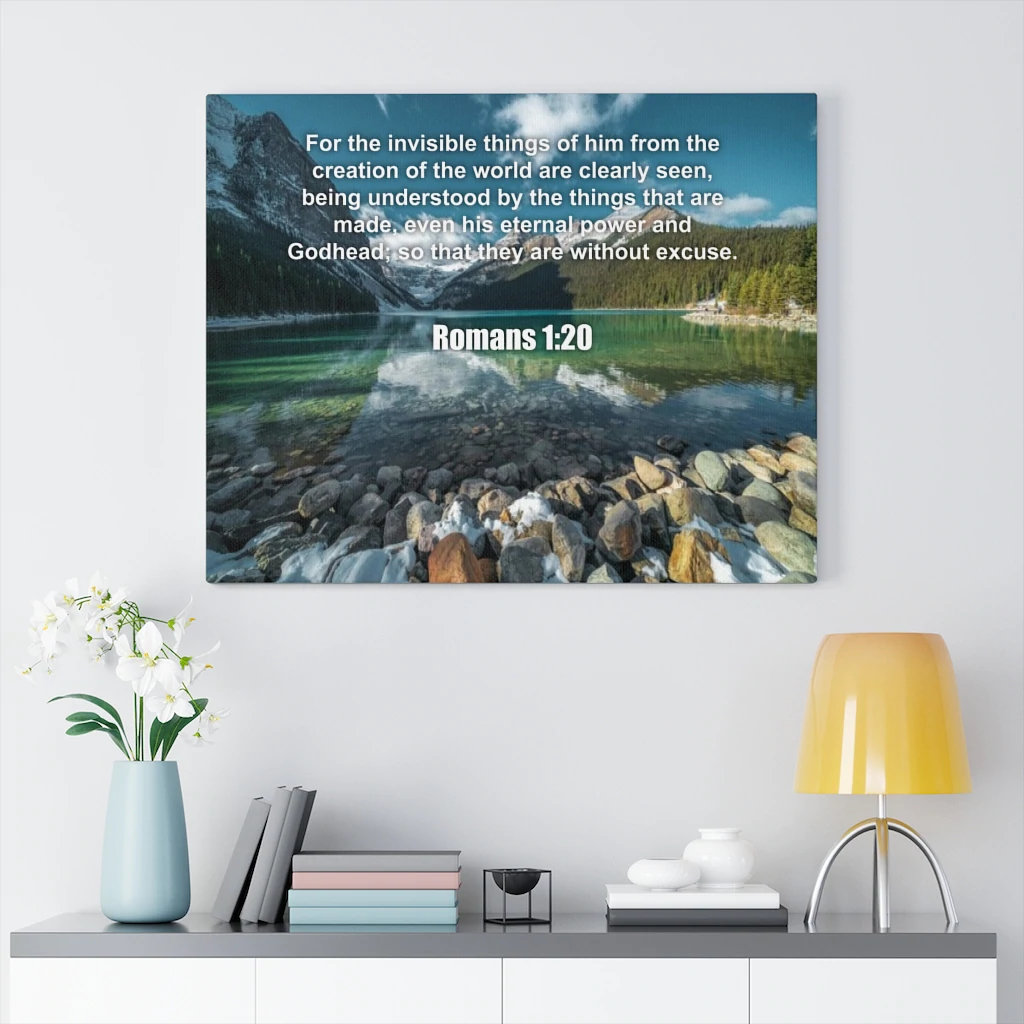Trinx Out Excuse Romans 1:20 Christian Wall Art Bible Verse Print Ready ...