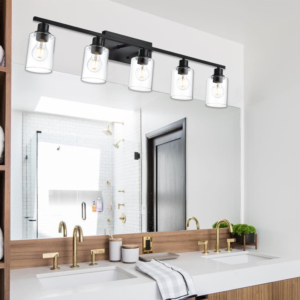 Ebern Designs Deklen 5 - Light Dimmable Vanity Light | Wayfair