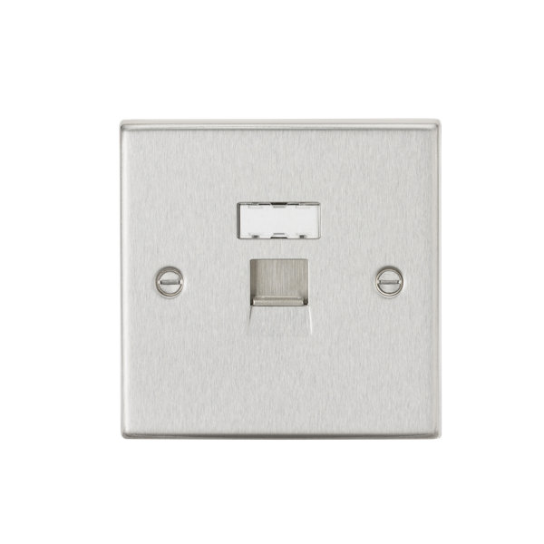 Knightsbridge RJ45 Network Outlet - Square Edge | Wayfair.co.uk