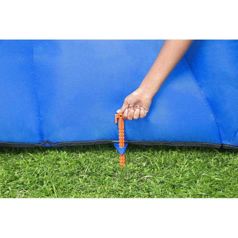 Bestway H2OGO AquaRace Inflatable Outdoor Water Slide Park with Air ...