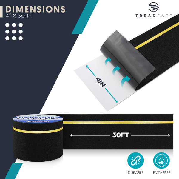 TreadSafe Reflective Anti Slip Stair Tread Tape | Wayfair