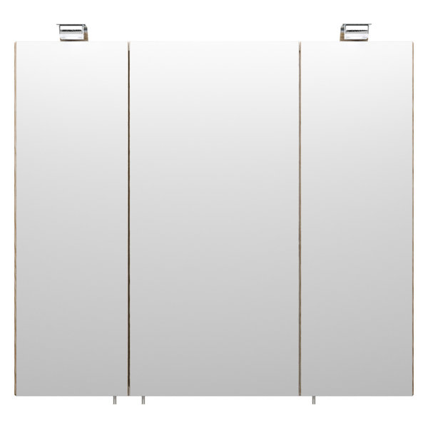 Belfry Bathroom 68 x 71cm Surface Mount Mirror Cabinet with LED ...