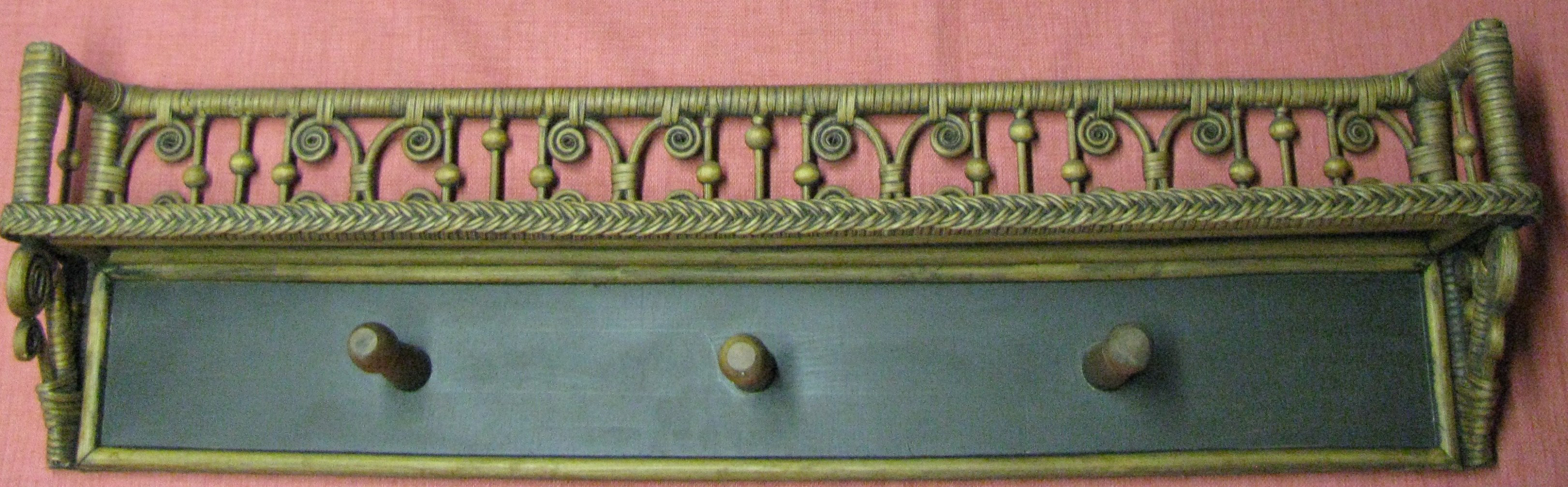 Yesteryear 37'' Wide 3 - Hook Wall Mounted Coat Rack with Storage | Wayfair