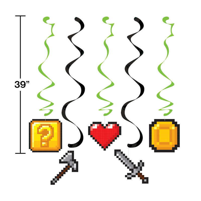 The Holiday Aisle® Mckenzie Video Game Party Birthday Paper Decoration ...