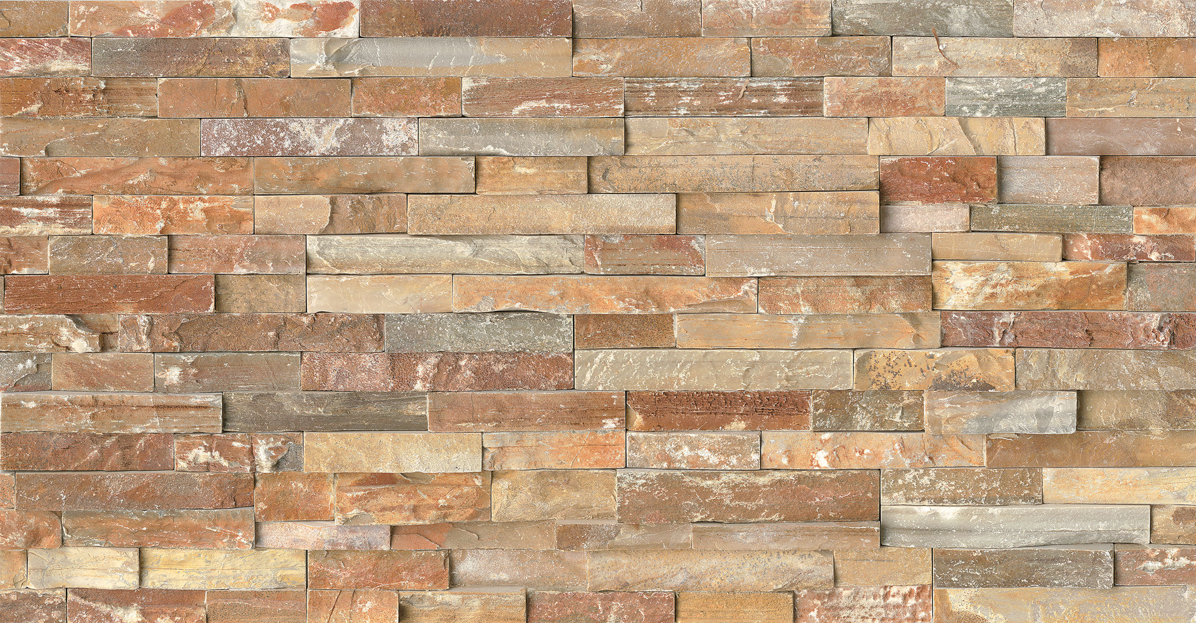 Bedrosians Ledger Random Sized Slate Mosaic Tile in Amber Gold | Wayfair