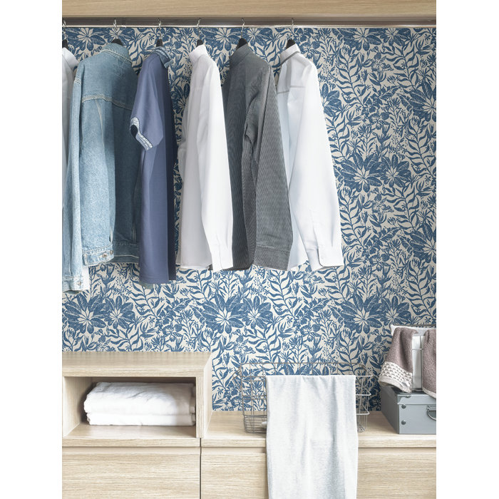 Three Posts™ Gumbs Peel & Stick Floral Wallpaper | Wayfair