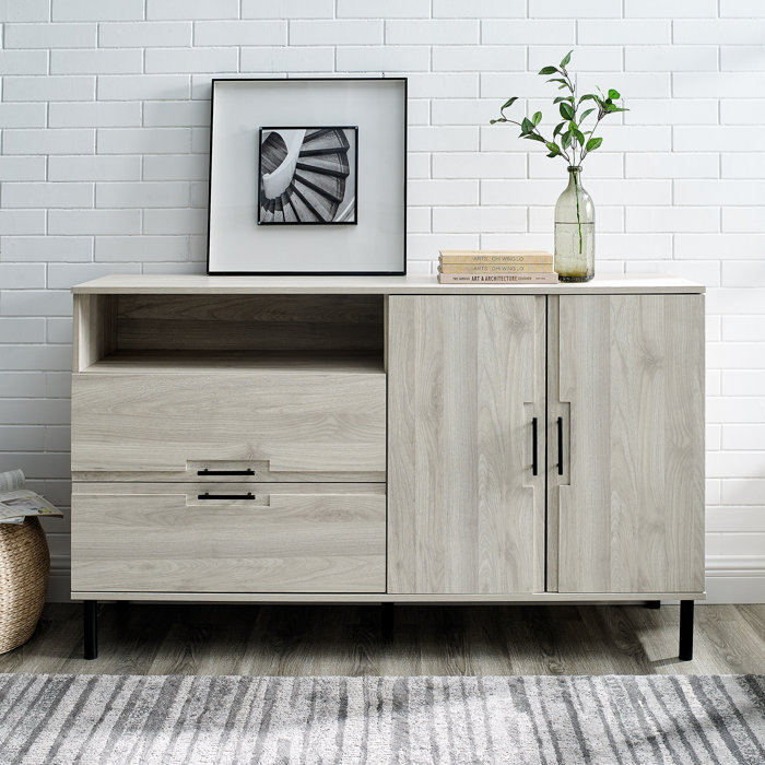 Ebern Designs Bruin 56'' Wide 2 Drawer Sideboard & Reviews | Wayfair
