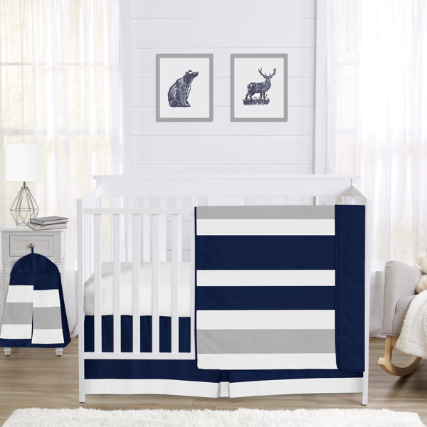 Navy-blue-crib-bedding | Wayfair