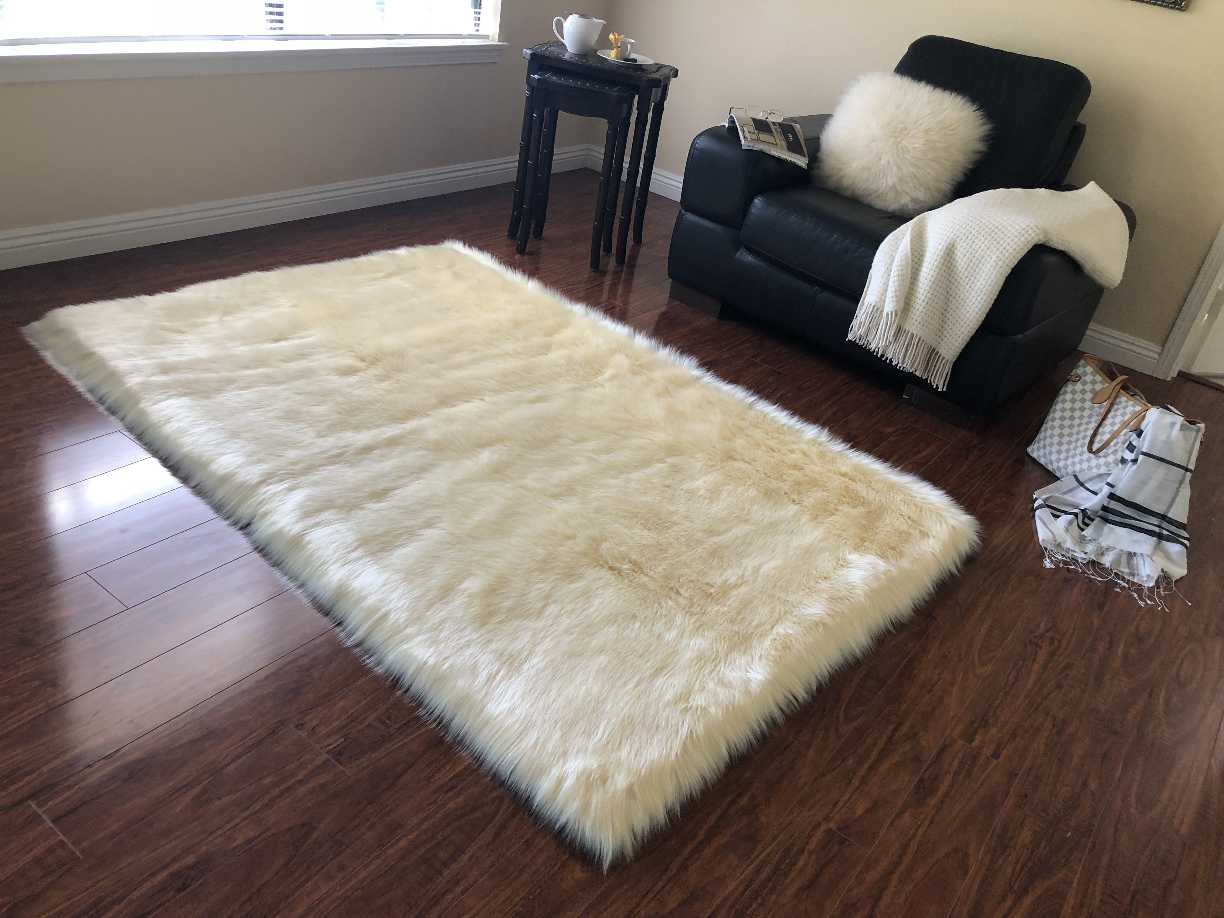 Union Rustic Wieland Luxurious Dark Cream Area Rug & Reviews | Wayfair