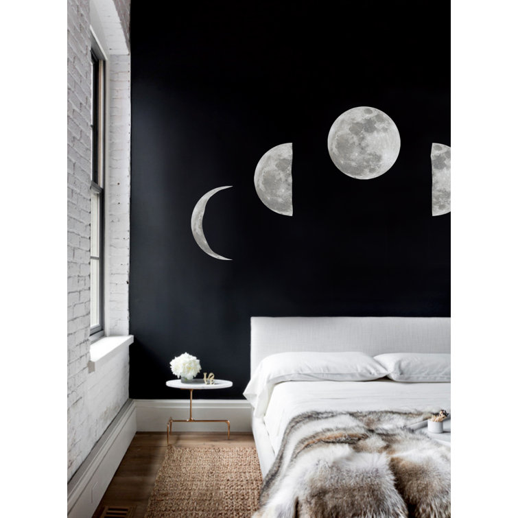 Ebern Designs Moon Phases Wall Decal | Wayfair
